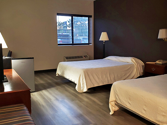 Modern comfort meets classic charm in the recently renovated guest rooms, where clean lines and neutral tones create a peaceful retreat.