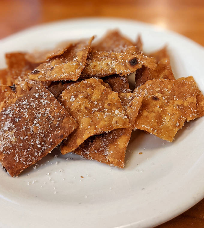 Lefse chips &ndash; what happens when traditional Norwegian flatbread meets American snack innovation. Cinnamon, sugar, and cultural fusion never tasted so good.