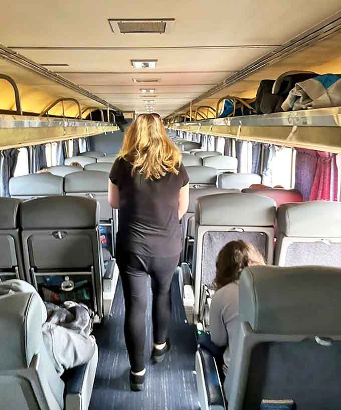 Coach seating offers plenty of legroom and overhead storage&mdash;basically flying first class without the TSA pat-down or crying babies.