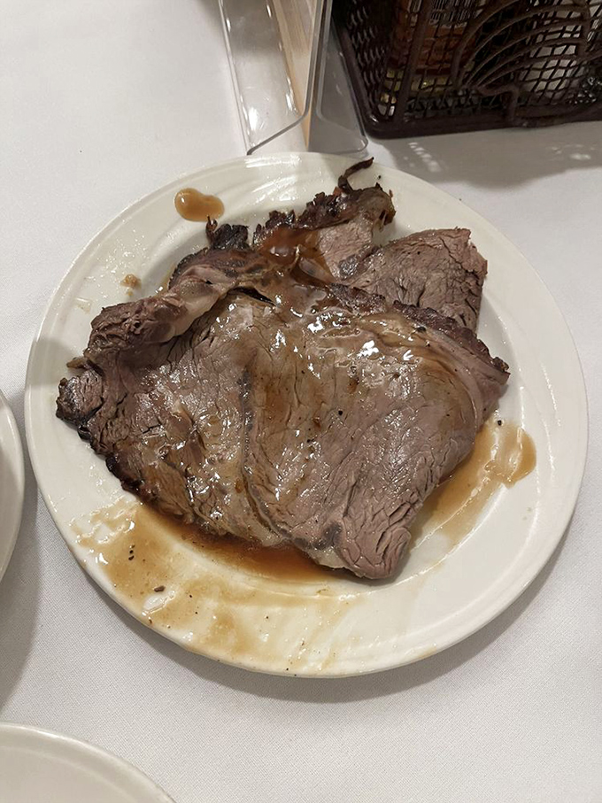 Prime rib that would make a carnivore weep tears of joy &ndash; tender, perfectly cooked, and served in portions that could feed a small village.