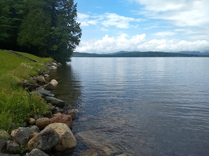 Nature's perfect edge where land meets water &ndash; smooth stones and gentle waves create a meditative soundtrack that no spa recording could ever replicate.