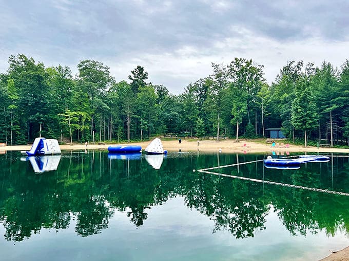 Crystal clear waters mirror the sky perfectly &ndash; Mother Nature showing off her reflecting pool skills.