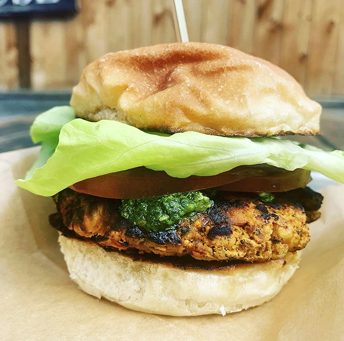 This turkey burger demonstrates that poultry can play in the big leagues &ndash; juicy, flavorful, and anything but a compromise choice.