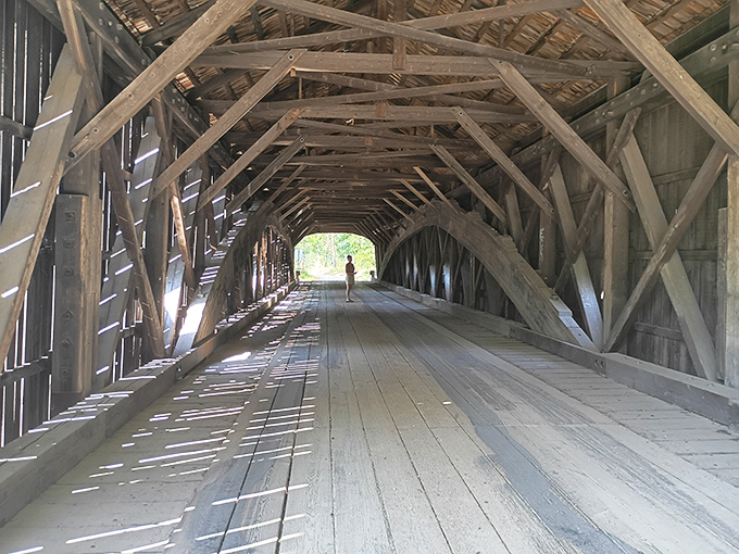 A solitary figure walks through history, creating the same echoing footsteps heard by generations of Mainers since 1857.