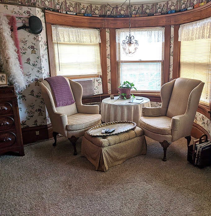 Find your favorite book and settle into these cozy wingback chairs for a peaceful afternoon in our sun-drenched parlor.