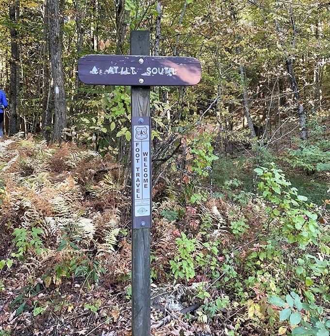 A path less traveled: The Appalachian Trail marker promises adventures that connect hikers to America's most legendary footpath.