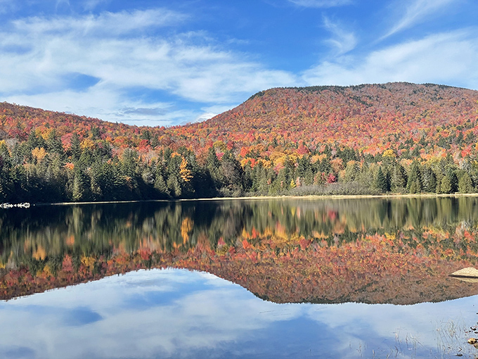 Nature's autumn fireworks display at Sugarloaf &ndash; no loud bangs, just silent gasps as you drink in those colors.