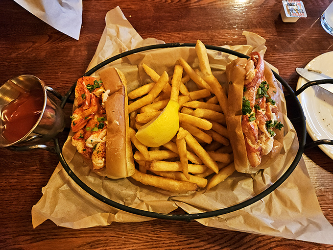 These lobster rolls don't skimp on the good stuff &ndash; chunks of sweet meat nestled in buttery rolls, proving Vermont can do seafood despite being landlocked.