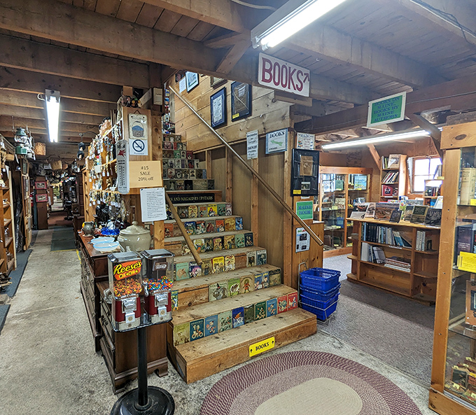These book-adorned stairs aren't just steps&mdash;they're a stairway to literary heaven, each riser decorated with colorful vintage book covers.