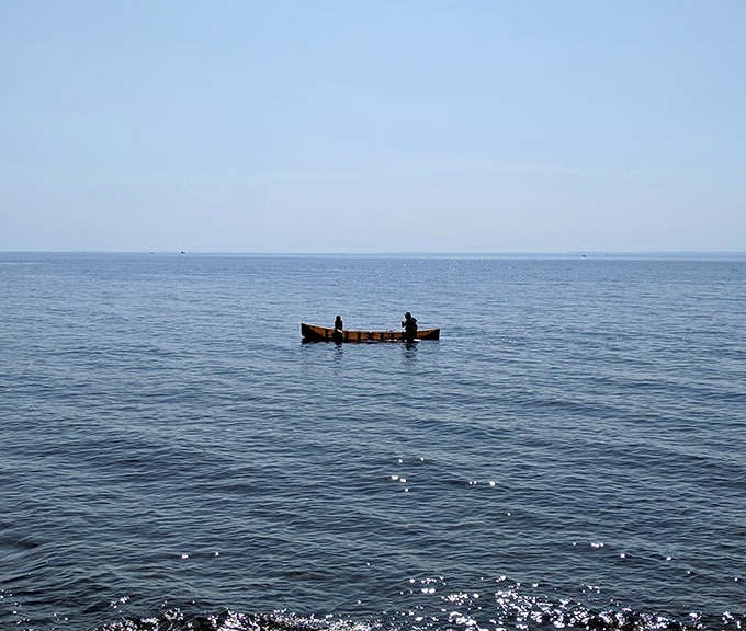 Adventurous souls take to Superior's waters, proving the lake isn't just for beachcombing &ndash; it's a playground for all seasons.