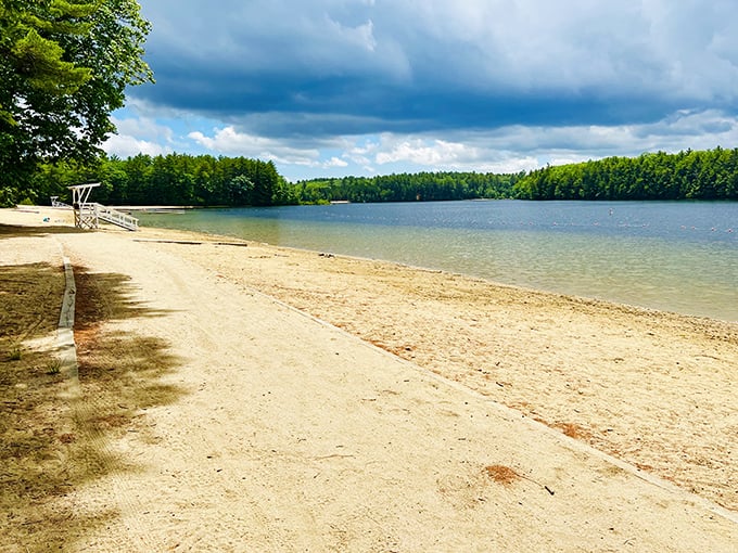 Sandy beaches and calm swimming areas make this the family-friendly spot where memories get made all summer long.
