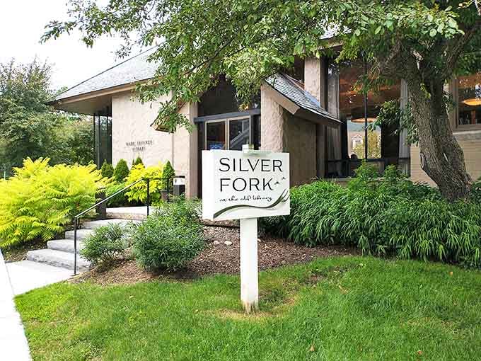 Lush landscaping and modern architecture signal that something special awaits inside this acclaimed Manchester restaurant where creativity meets comfort.