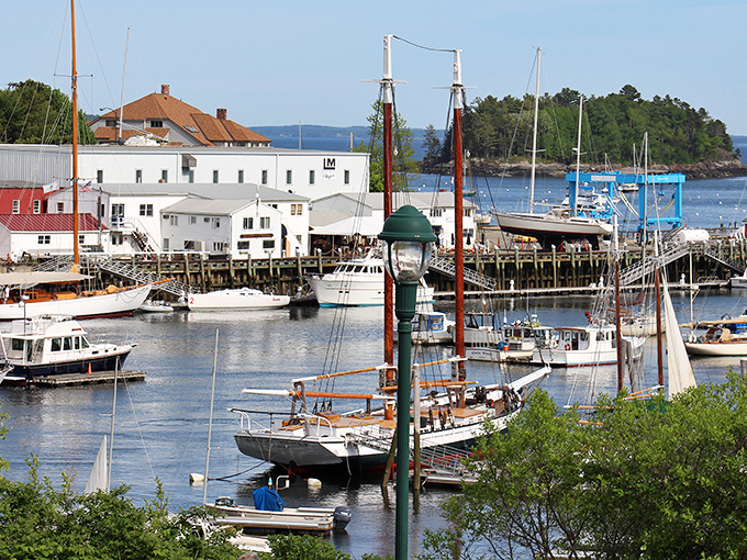 Camden's picture-perfect harbor showcases why it's often called the "jewel of the Maine coast," with mountains meeting sea in a rare geographical embrace.