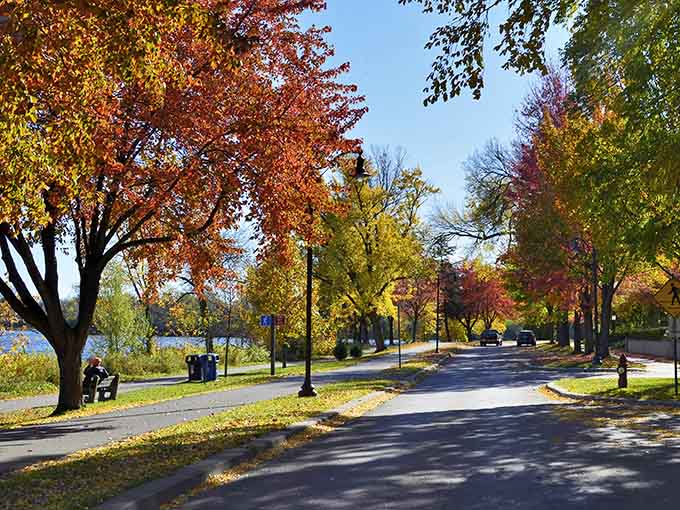 Tree-lined paths invite families to walk, bike, or simply wander while soaking in the peaceful atmosphere that makes Minnesota neighborhoods special.