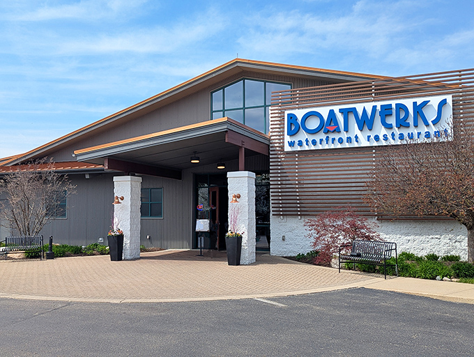 Boatwerks Waterfront Restaurant offers lakeside dining where the food is as spectacular as the view across Lake Macatawa.