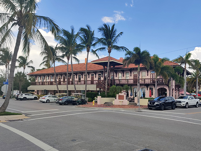 This historic building once welcomed winter's wealthy by rail, now transformed into a community hub while preserving its architectural glory.