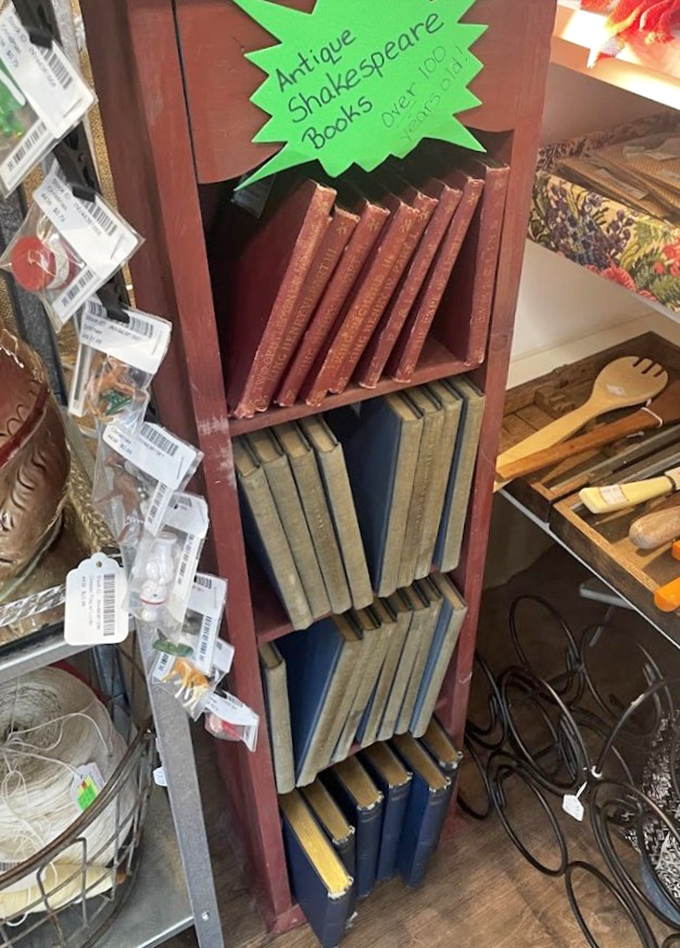 Shakespeare never goes out of style! These antique volumes aren't just books &ndash; they're time machines bound in leather and literary history.