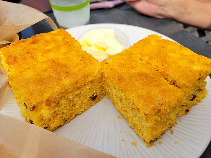 Cornbread that strikes the perfect balance between sweet and savory - the supporting actor that steals the show.
