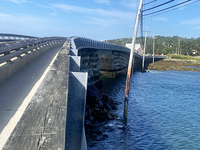 Close examination shows how each massive granite block is precisely positioned, creating both strength and flexibility.