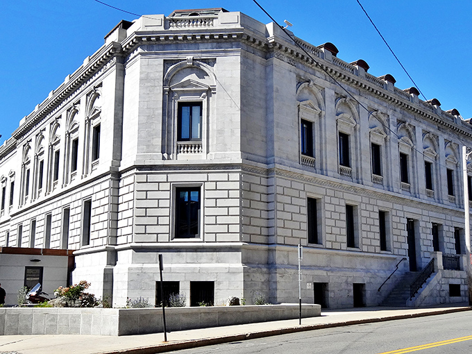 Stately marble columns that practically whisper "important things happen here" &ndash; architecture that demands respect and good posture.