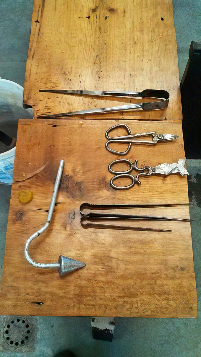 These aren't your average kitchen utensils &ndash; specialized tools of the trade await their moment in the creative process.