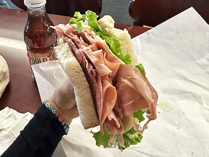 A ham sandwich that makes all other ham sandwiches hang their heads in shame &ndash; this isn't lunch, it's a celebration between bread.
