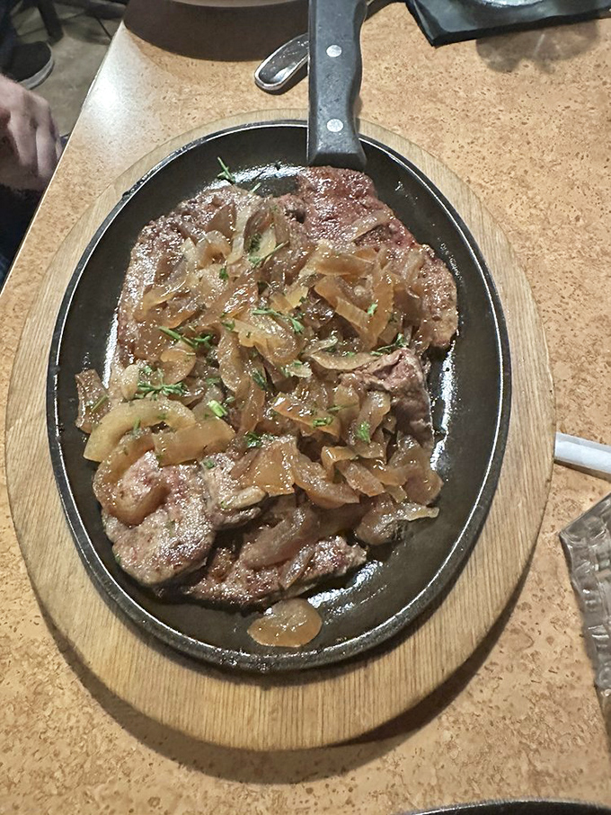 Liver and onions gets a bad rap until you try THIS version. Those caramelized onions swimming in savory goodness would make even the skeptics reconsider.