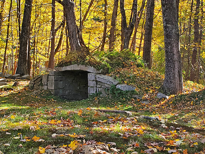 This mysterious stone chamber built into the hillside puzzles historians – is it a winter storage vault or something with more mystical purposes?