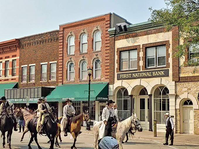 History rides again during reenactments of the famous 1876 bank raid, bringing Northfield's most dramatic chapter to life for visitors.