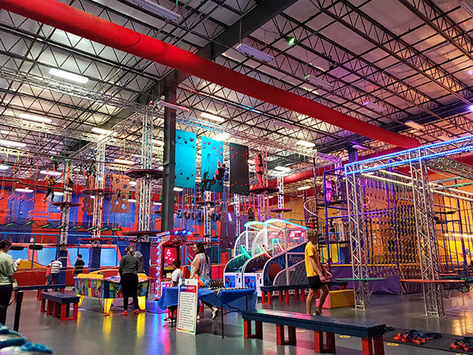 Ropes Course Fun: Tightrope walking reimagined for the adventure-seeking public&mdash;equal parts thrill, challenge, and "don't look down" moments.