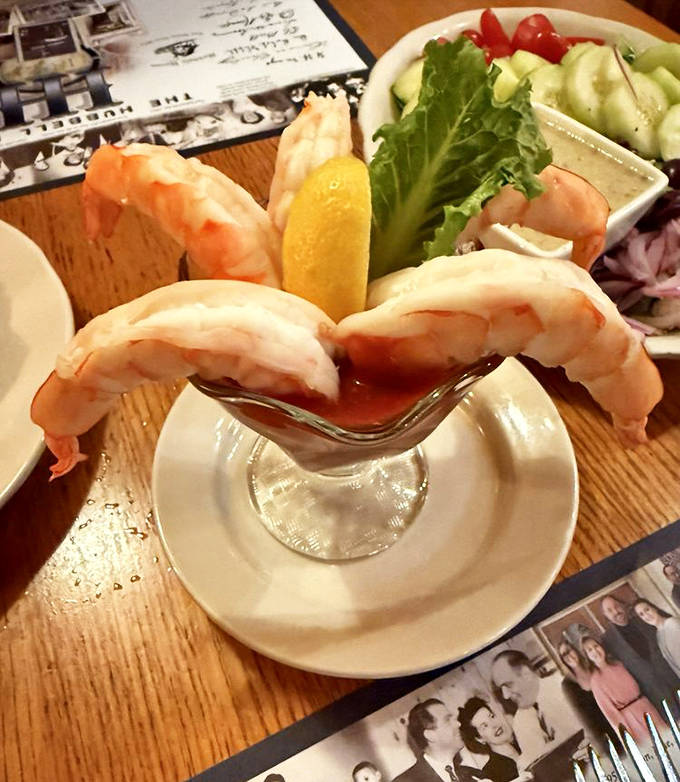 Plump shrimp perched on a cocktail glass rim&mdash;seafood this fresh feels like a delicious geographical contradiction in landlocked Minnesota.