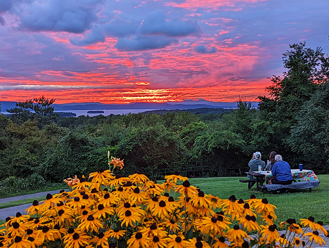 When sunset paints the sky in impossible pinks and oranges, even the mountains seem to pause in appreciation.