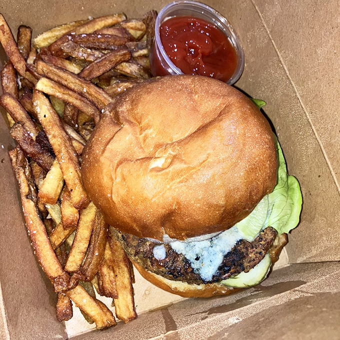 Simple yet spectacular &ndash; this burger with golden fries demonstrates why sometimes the classics, done exceptionally well, can't be improved upon.