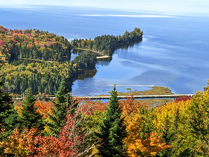 Nature showing off its watercolor skills with a palette of blues that would make Picasso jealous.