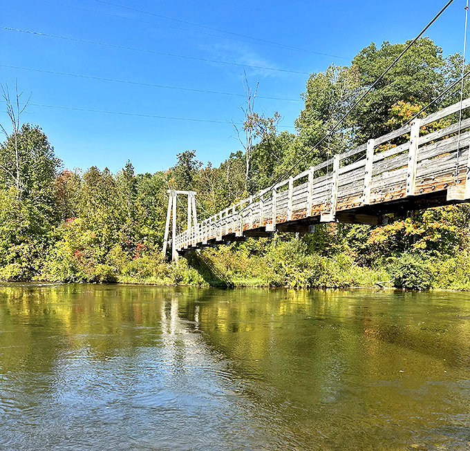 This charming footbridge doesn't just connect two shores &ndash; it links hikers to views that'll make your Instagram followers green with envy.