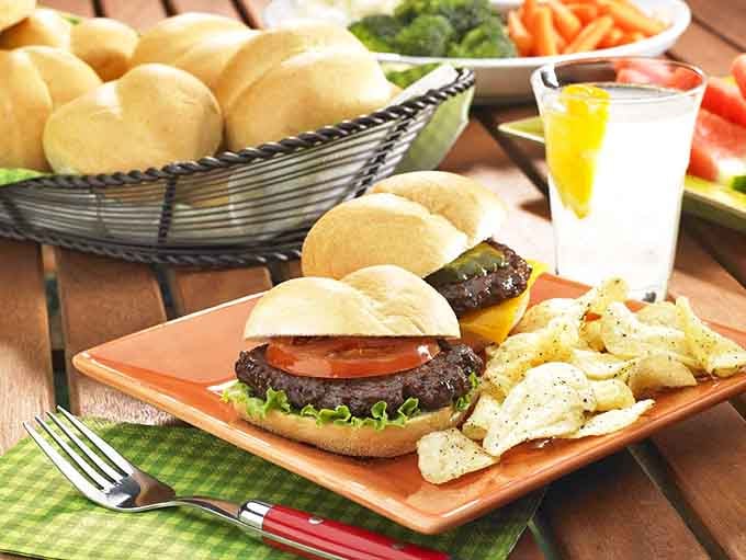 That burger never stood a chance once it met its match in a Johnston's hard roll, sturdy enough for the juiciest patty.