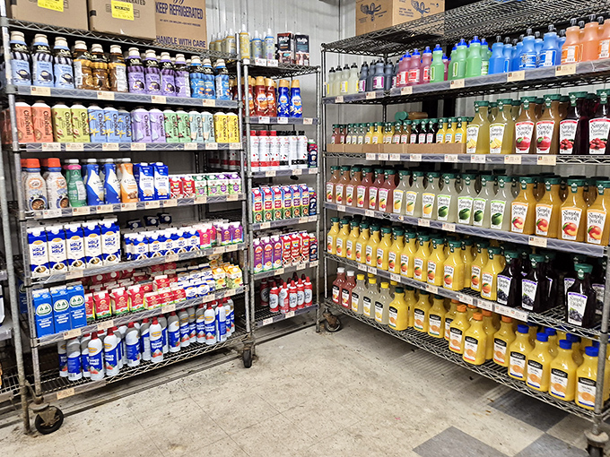 The beverage aisle at Horrocks looks like a liquid rainbow&mdash;proof that hydration never has to be boring.