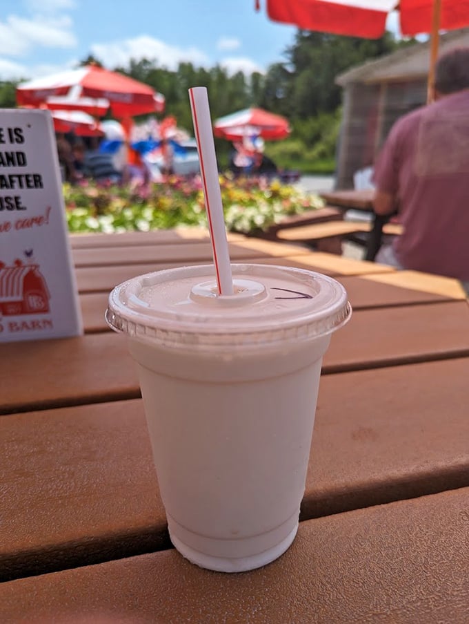 A classic shake in its natural habitat&mdash;the perfect cool companion to hot, crispy seafood. Simple pleasures are often the most profound.