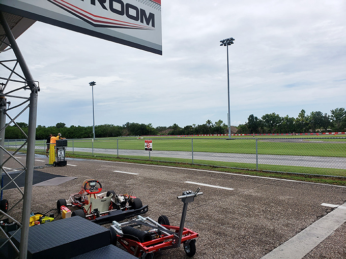 Track view: This professional-grade circuit offers enough twists and turns to challenge veterans while remaining approachable for nervous newcomers.