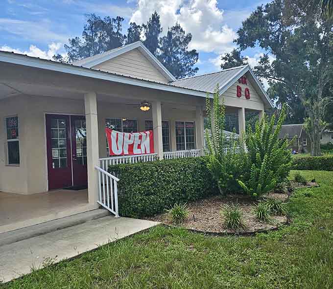 C & K Smokehouse BBQ welcomes you from its front porch like a friend inviting you to dinner.