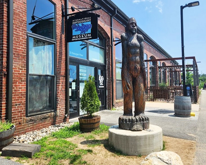 The International Cryptozoology Museum's Bigfoot statue welcomes curious visitors to the world's only museum dedicated to creatures that might exist... or might not.