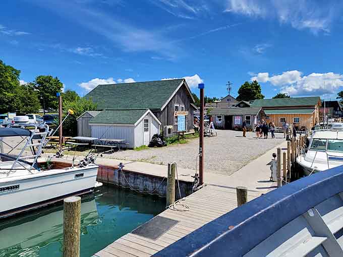 Leland's historic fishing village looks like it was built for a movie set, except it's real and still working after all these years.
