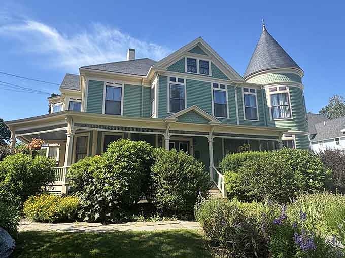 A perfect home base for lighthouse adventures, LimeRock Inn's wrap-around porch invites guests to relax between coastal explorations.