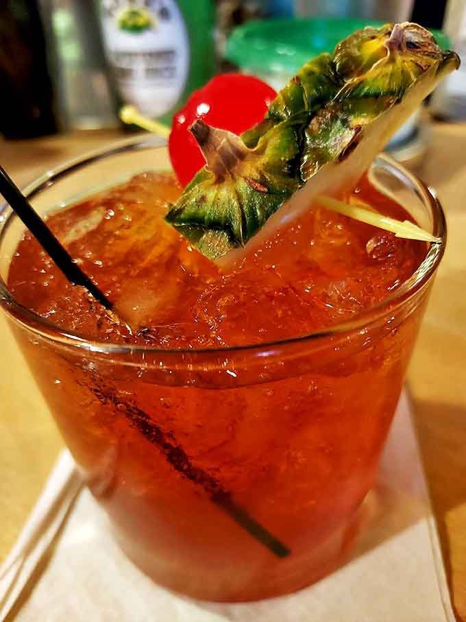 The Brandy Old Fashioned &ndash; Wisconsin's unofficial state cocktail, perfectly balanced with a pineapple garnish that says "vacation in a glass."