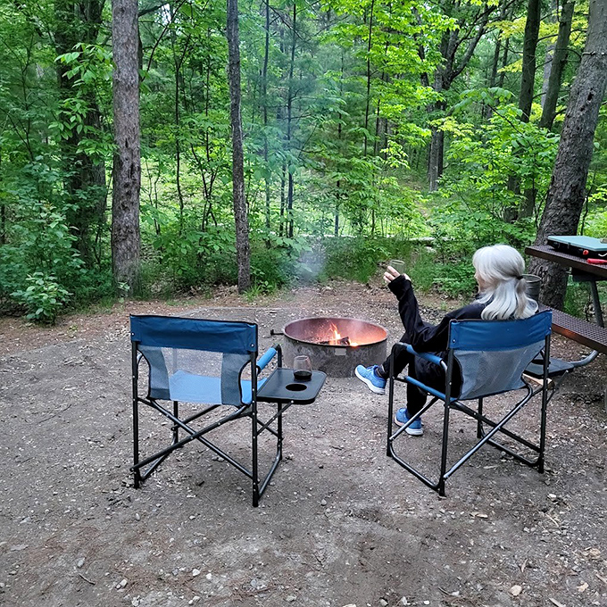 Evening campfires become the heart of outdoor living, where stories are shared and s'mores achieve their gooey, chocolatey perfection.