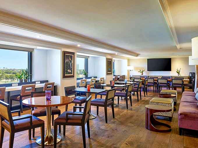 The Club Lounge offers an elevated experience &ndash; where even checking emails somehow feels more sophisticated and pleasant.