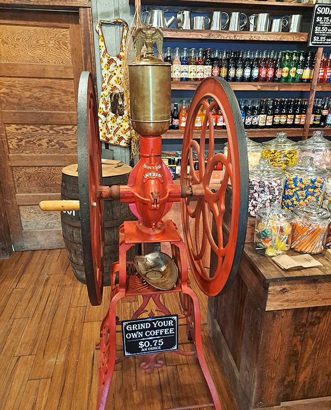 This isn't just a coffee grinder – it's a time machine that transforms beans into grounds with the satisfying resistance of genuine craftsmanship.