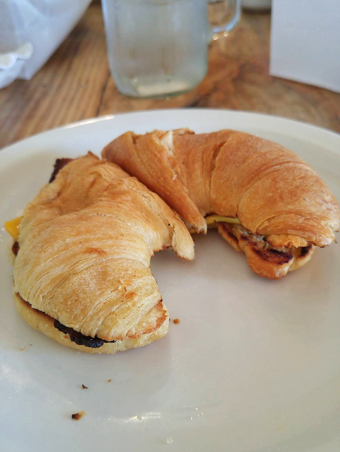 Croissants with layers so defined they deserve their own geology textbook &ndash; buttery, flaky architecture that shatters gloriously with each bite.