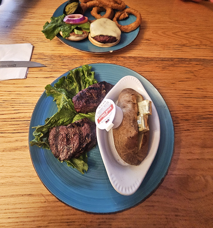 Steak and spuds &ndash; the universal language of satisfaction at Derby Cow Palace, where portions never disappoint.