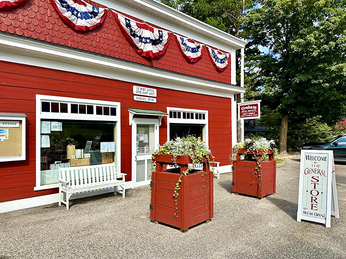 The Good Hart General Store has been welcoming Tunnel of Trees travelers since 1934, offering everything from gourmet sandwiches to local crafts.
